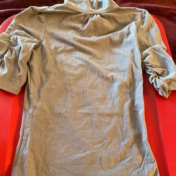 One Step Ahead | Tops | One Step Up Light Grey Scrunched Up Sides ...